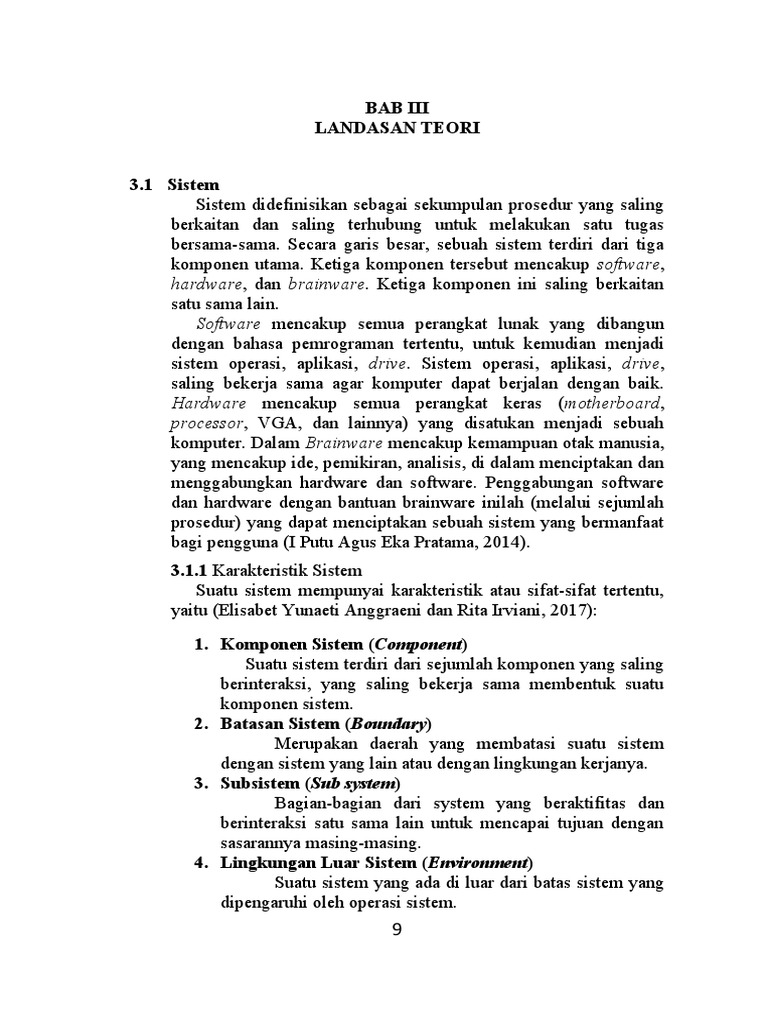 Contoh Software dalam Sistem Informasi | PDF