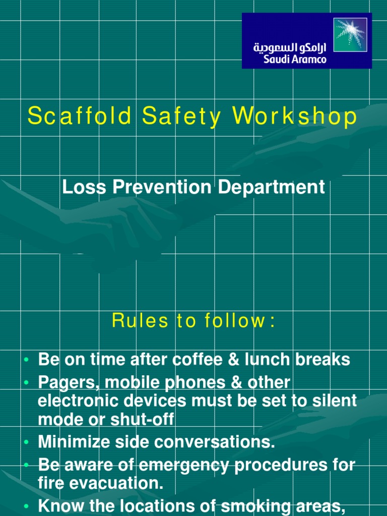 Aramco Scaffolding | PDF | Scaffolding | Equipment