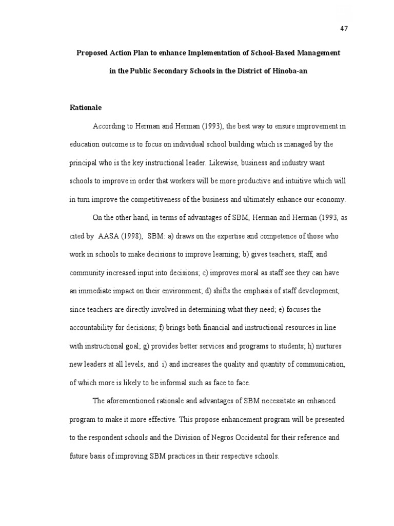 Sample Proposed Action Plan | Download Free PDF | Monitoring And ...