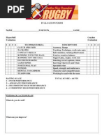 Under 16 - Player Profile Template | Rugby Union | Ball Games