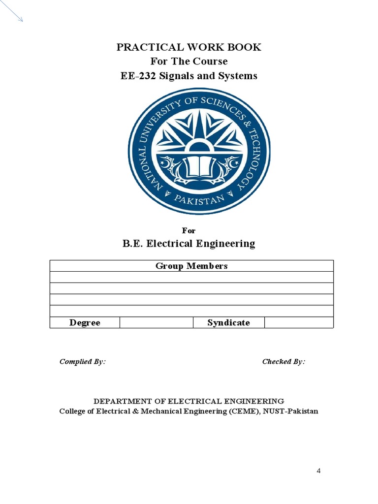EE-232 Lab Manual Signals and Systems | PDF | Matlab | Discrete Fourier Transform