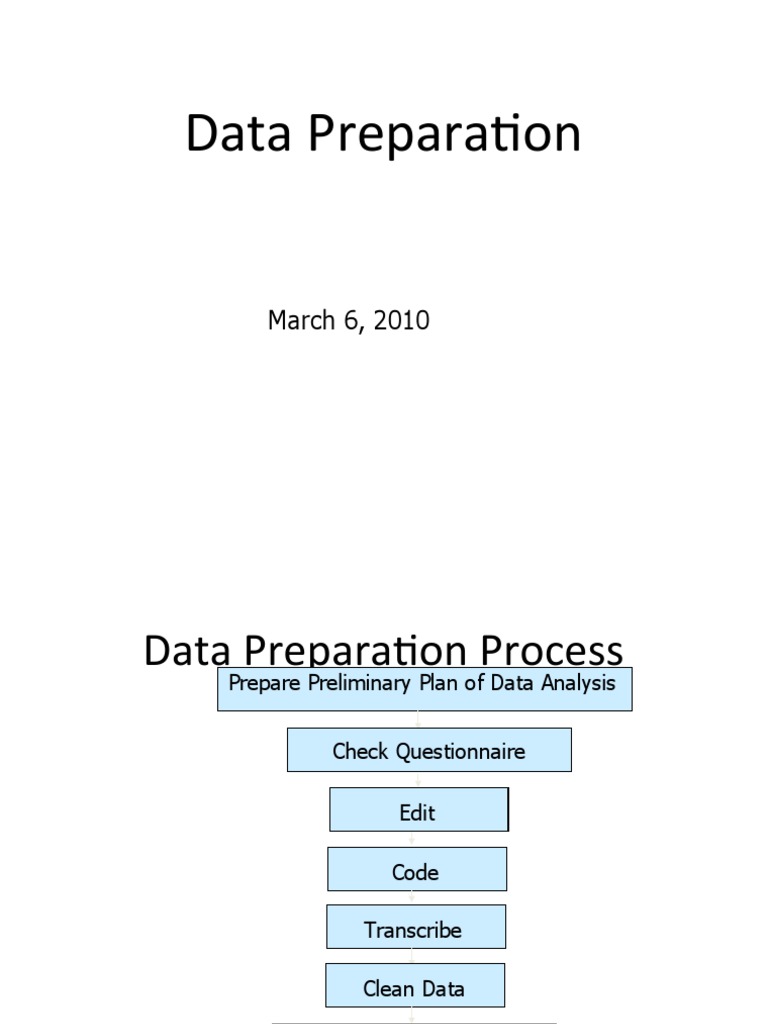 Preparing Data for Analysis: A Step-by-Step Guide to the Data ...