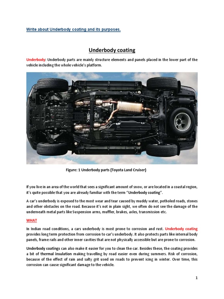 Underbody Coating and Its Purposes | PDF | Rust | Corrosion