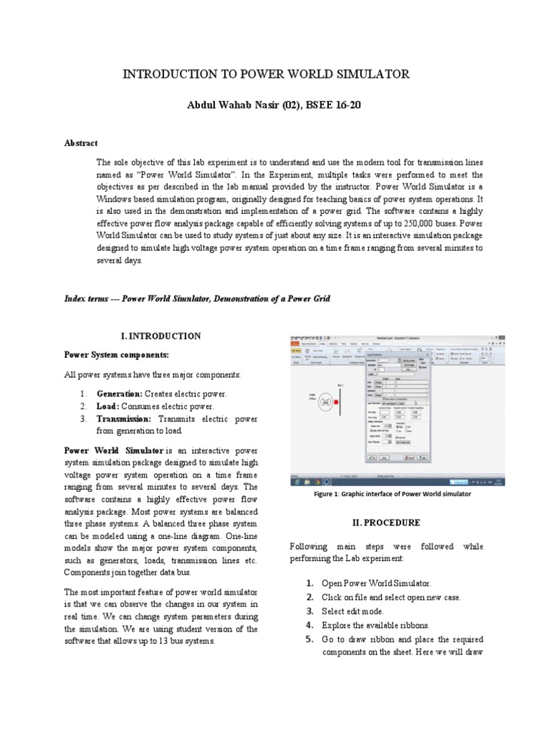 Wahab PTDU Lab 3 | PDF | Electric Power Transmission | Simulation