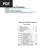 Saep 322 | PDF | Certification | Welding