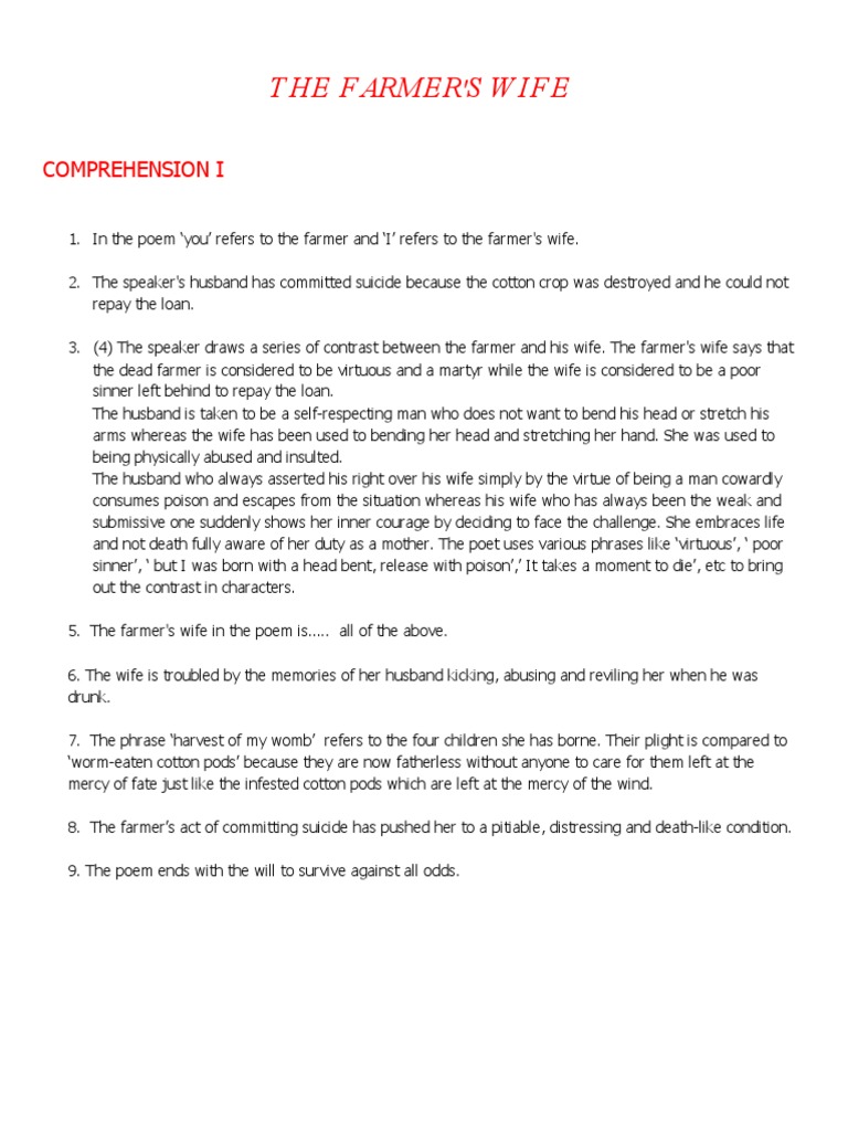 The Farmer's Wife | PDF