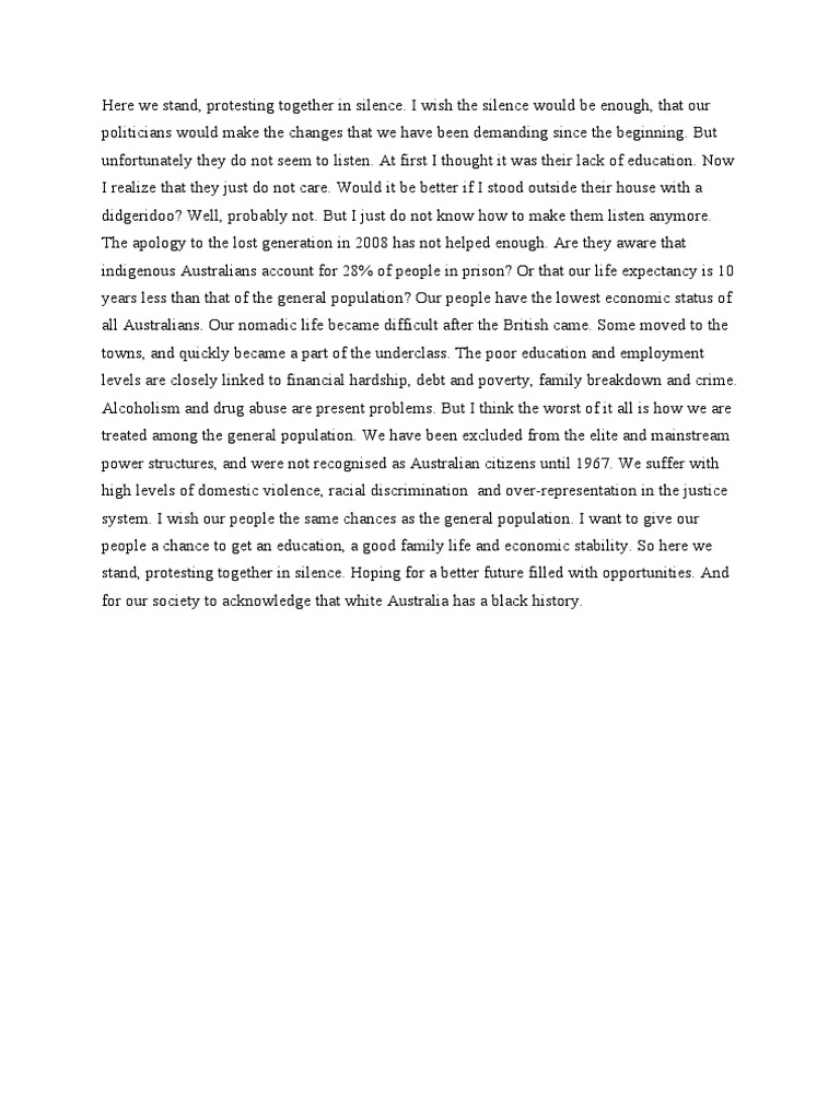 Indigenous People Writing Task | PDF