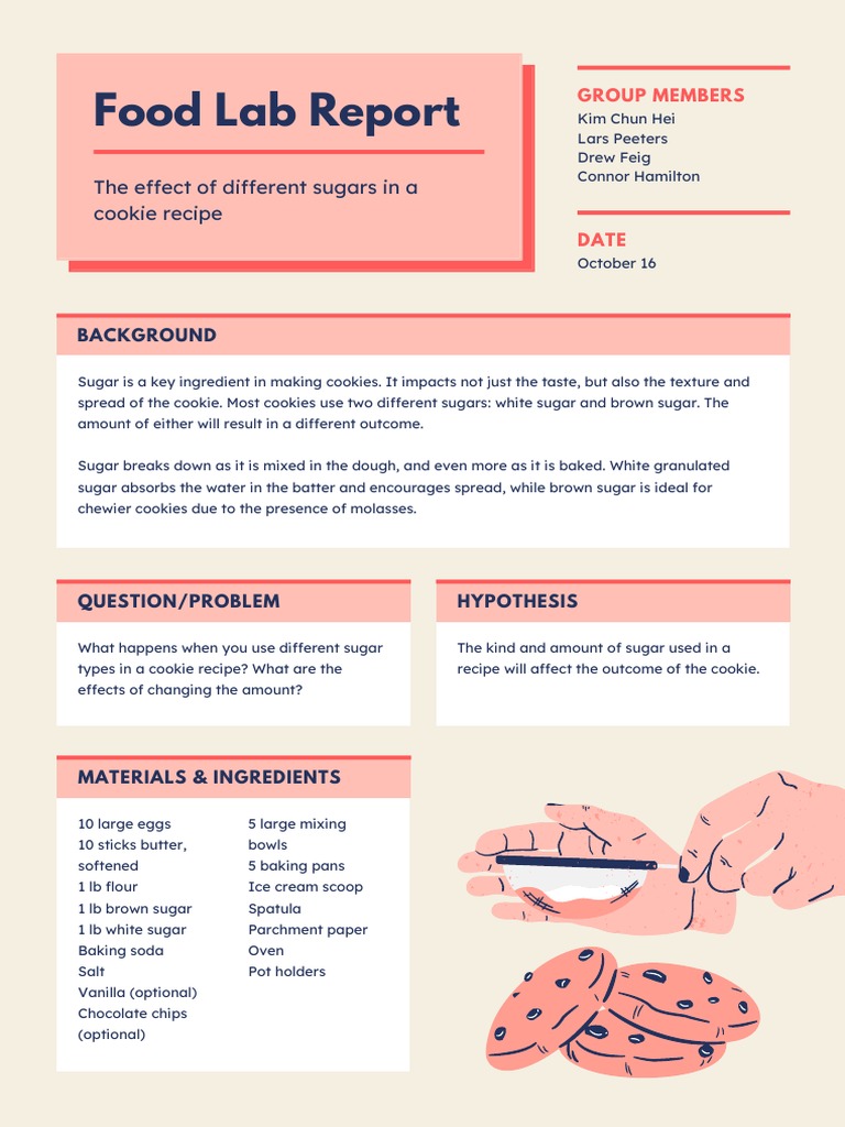 Pink and Beige Flat Graphic Sugar Chemistry Report | PDF | Brown Sugar ...