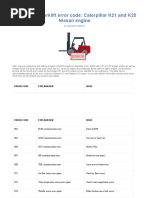 Mitsubishi Forklift Fault Codes PDF | PDF | Transportation Engineering ...