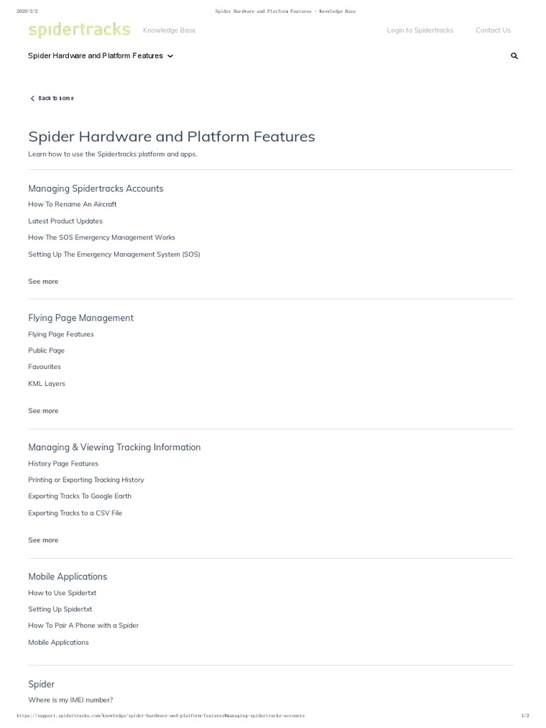 Spider Hardware and Platform Features - Knowledge Base | PDF | Business ...