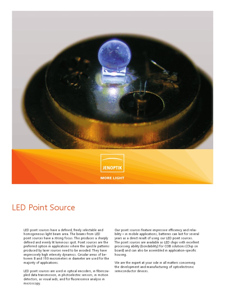 Led Point Source | PDF | Microscopy | Optics