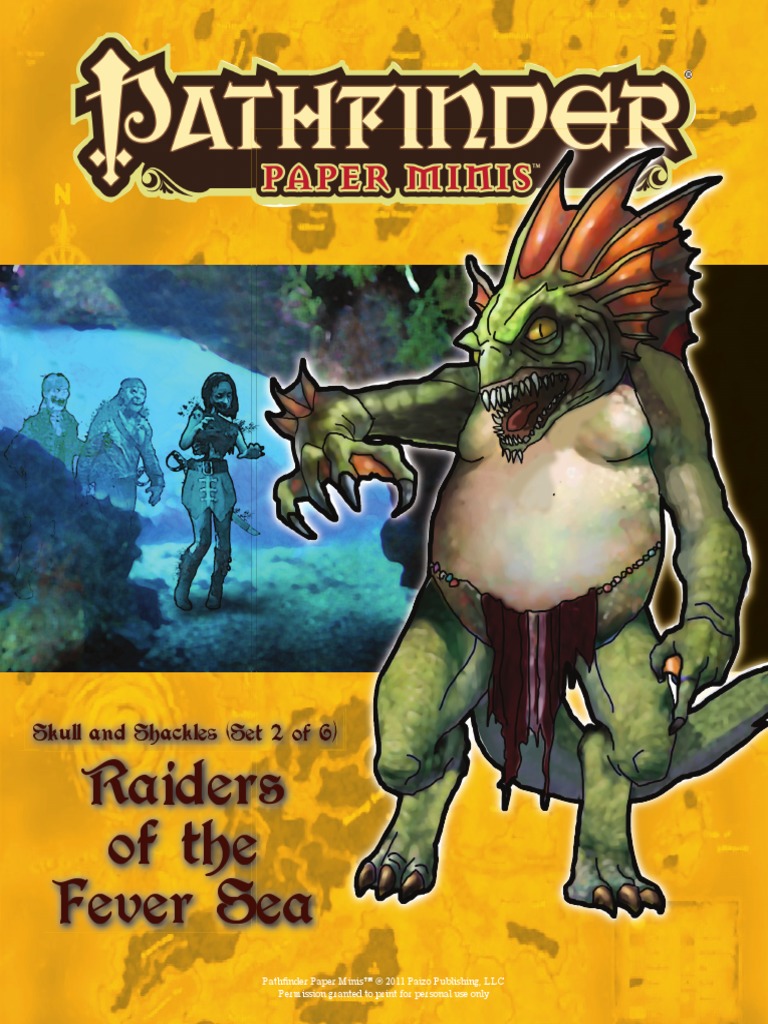 Paper Minis - Skull & Shackles - 02 - Raiders of The Fever Sea | PDF ...