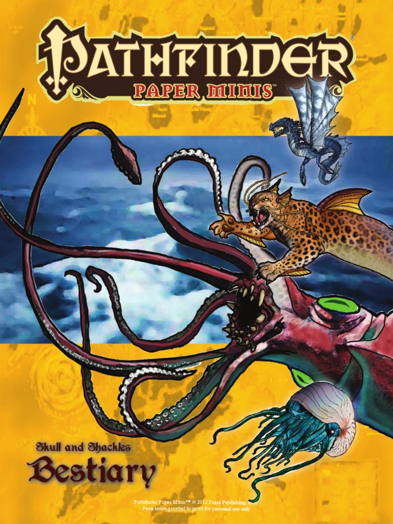 Paper Minis - Skulls & Shackles Bestiary | PDF | Nature