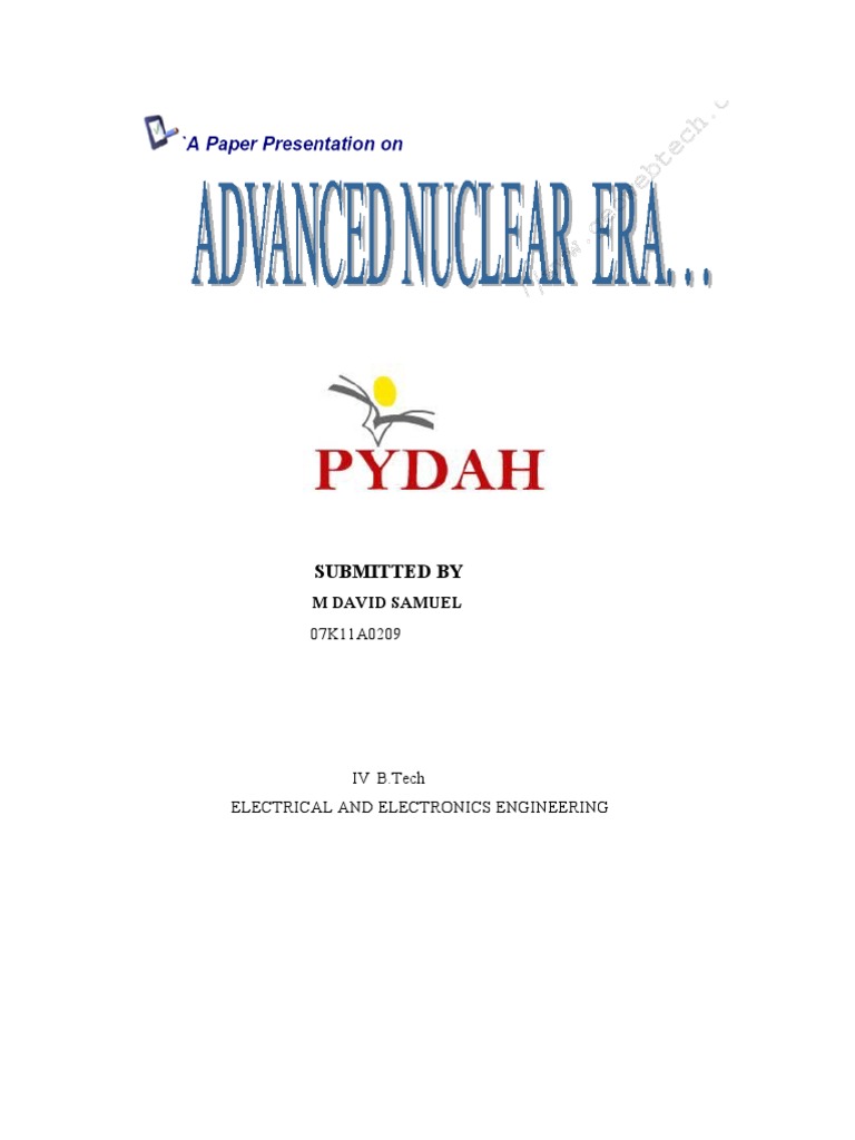 Advanced Nuclear Power Overview | PDF | Nuclear Reactor | Nuclear Fuel