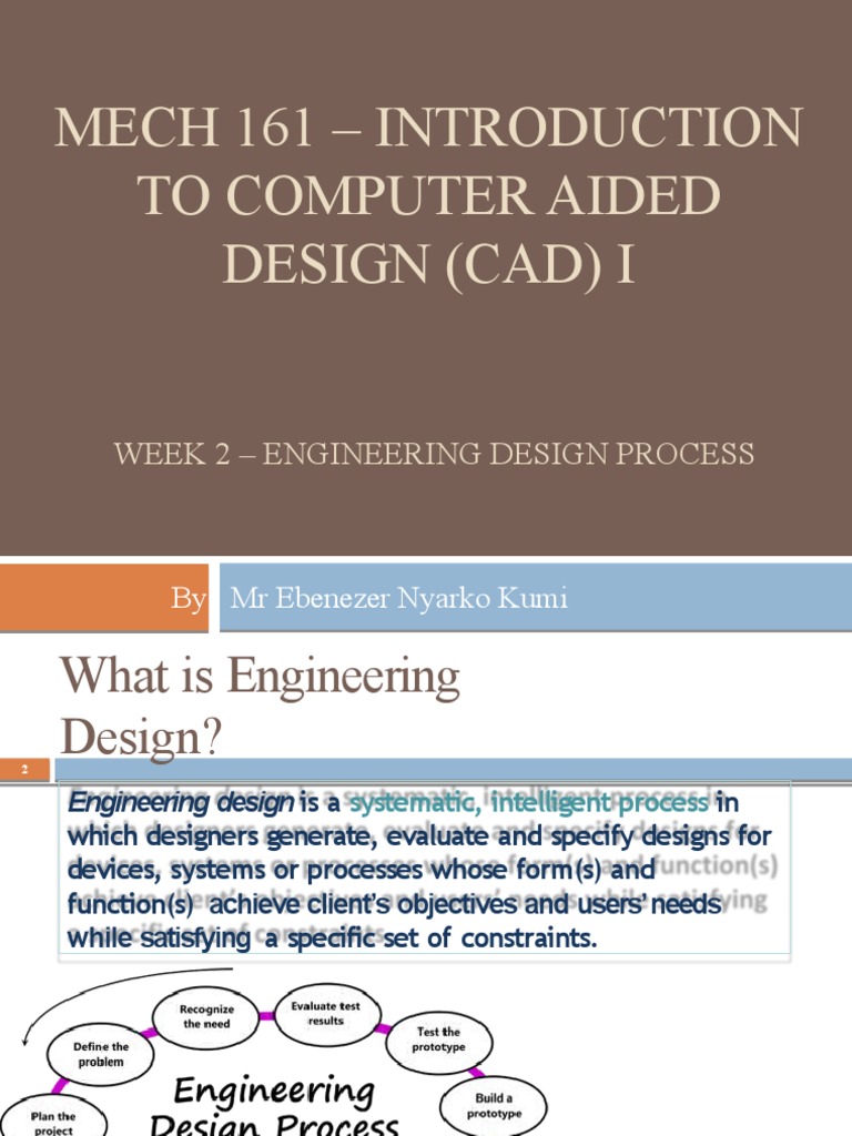 Week 2 - Introduction To Engineering Design Process | PDF | Engineering ...