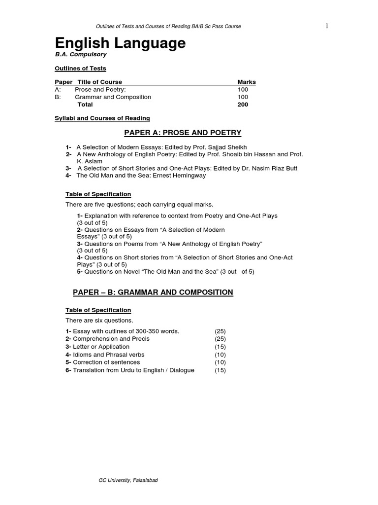 English Language | PDF