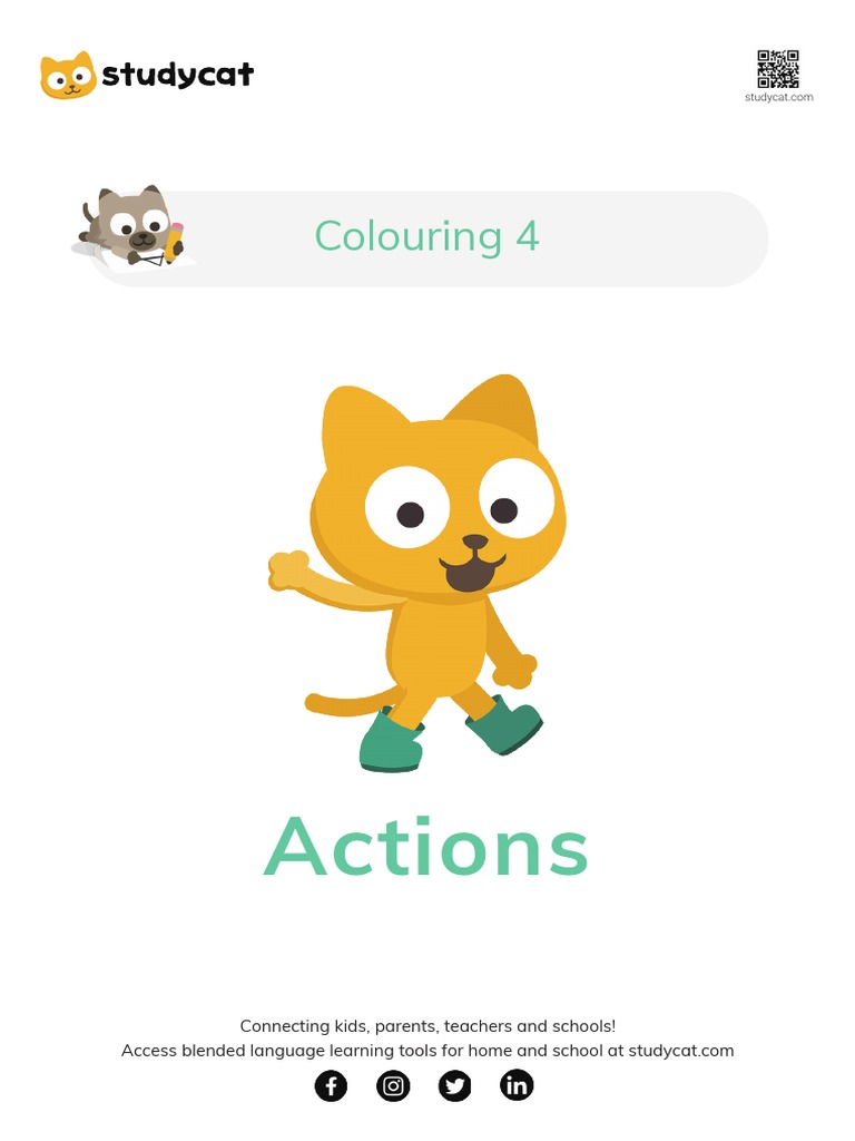 Worksheet Action Colouring 4 | PDF | Language Arts & Discipline