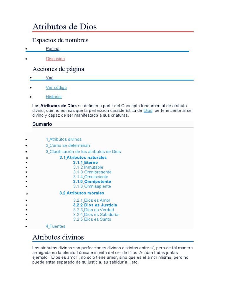Atributos de Dios | PDF | Omnipotencia | Dios