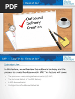 SAP T-Code Series: VL71 | PDF