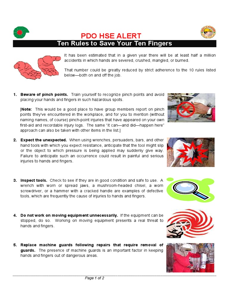 PDO HSE Alert | PDF | Safety | Nature