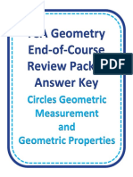 Geometry EOC Practice Test Solutions (Complete) | PDF | Tetrahedron | Area