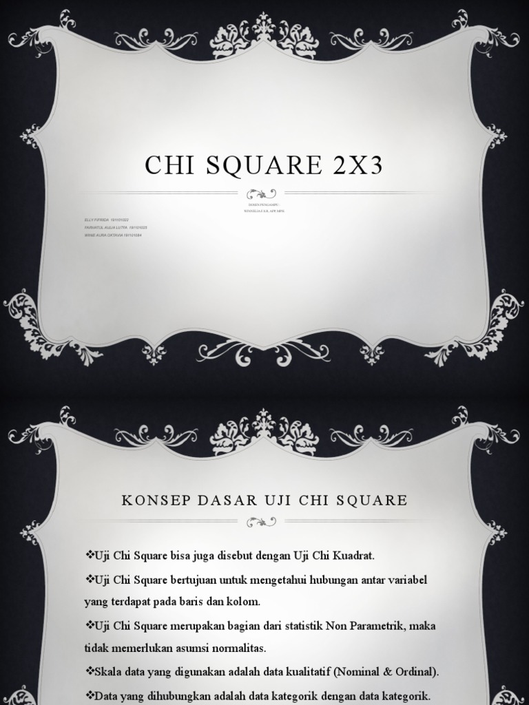 Chi Square 2x3 Sip | PDF