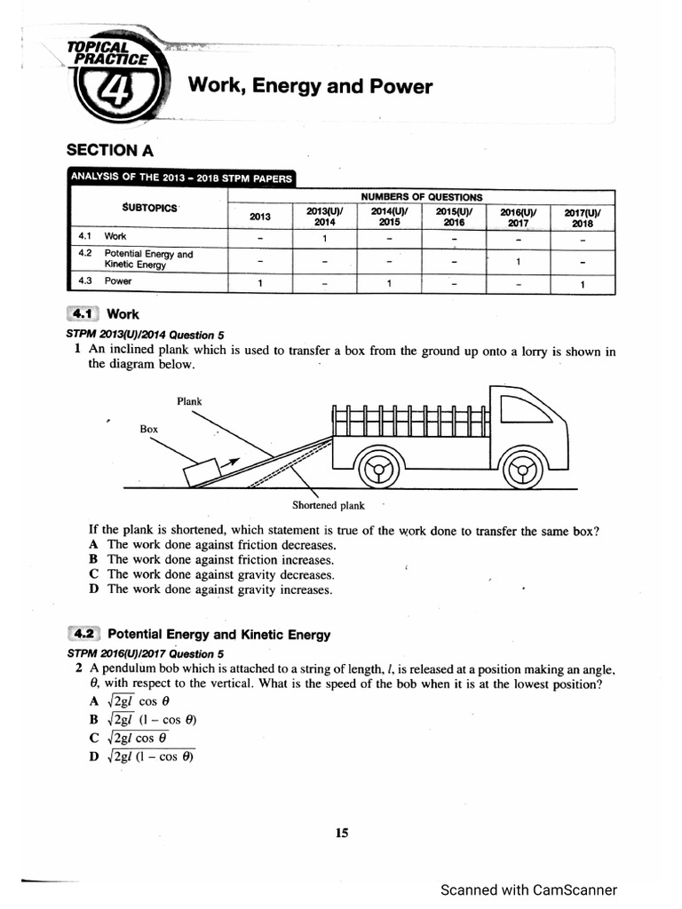 Chapter 4 (STPM Sem 1 Past Year) | PDF