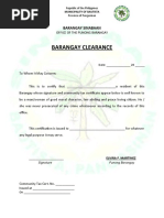 Barangay Residence ID Sample Layout | PDF