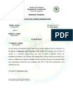 Sample Certificate-to-File-Action-Barangay-Lupon | PDF | Social Science ...