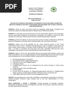 Barangay Executive Order Nos. 0060 2023 BDRRM Committee | PDF ...
