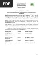 EXECUTIVE ORDER Barangay BESWMC | PDF | Waste Management | Municipal ...