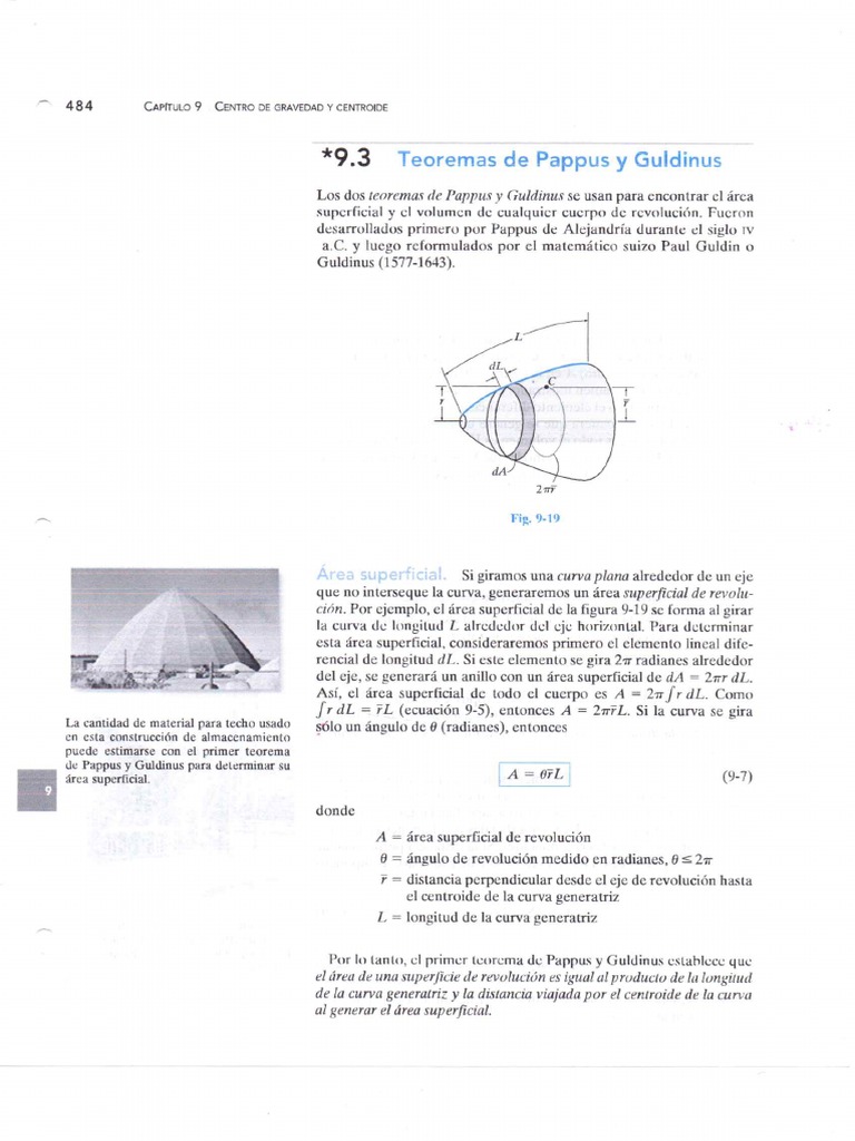 Teoremas de Pappus Guldin | PDF