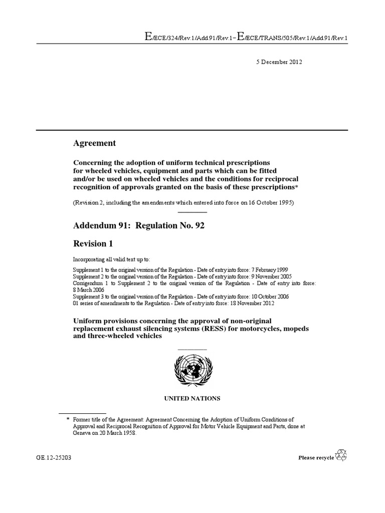 Agreement: /ECE/324/Rev.1/Add.91/Rev.1 /ECE/TRANS/505/Rev.1/Add.91/Rev ...