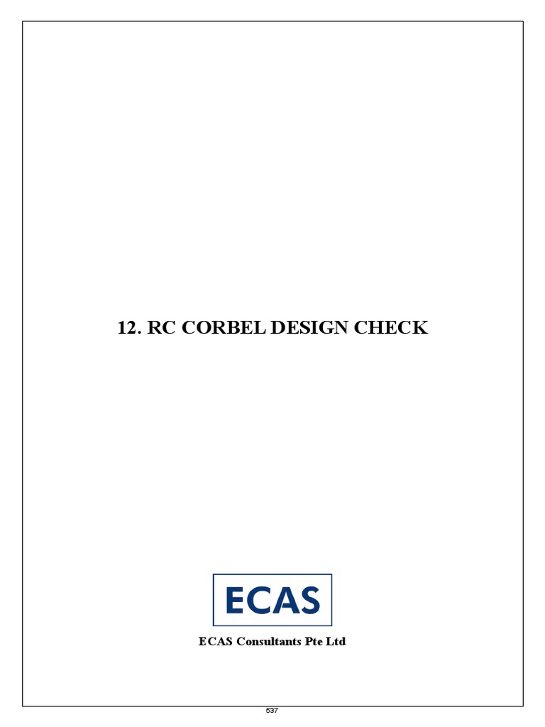 RC Corbel Design | PDF