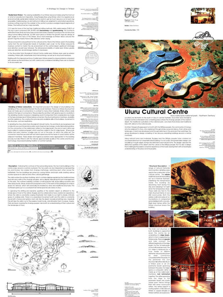 Uluru Cultural Centre | PDF | Lumber | Economic Sectors
