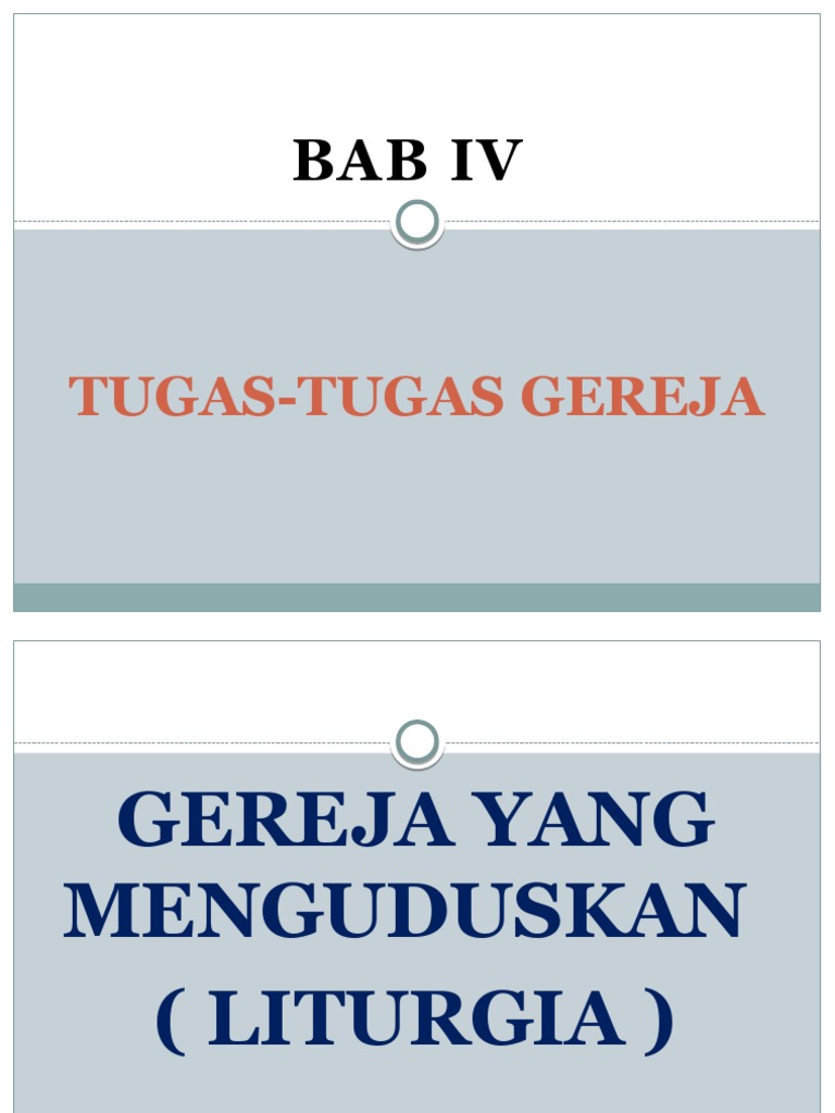 Tugas Gereja (Iv) | PDF