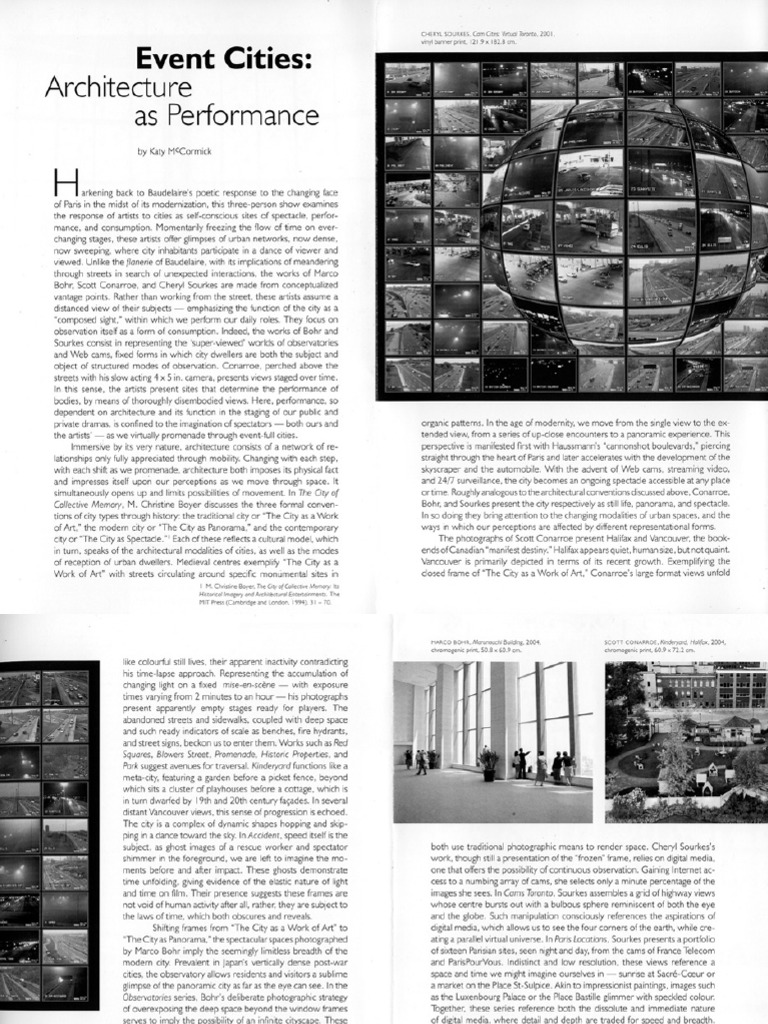 Katy Mccormick Event Cities Architecture As Performance 1 | PDF