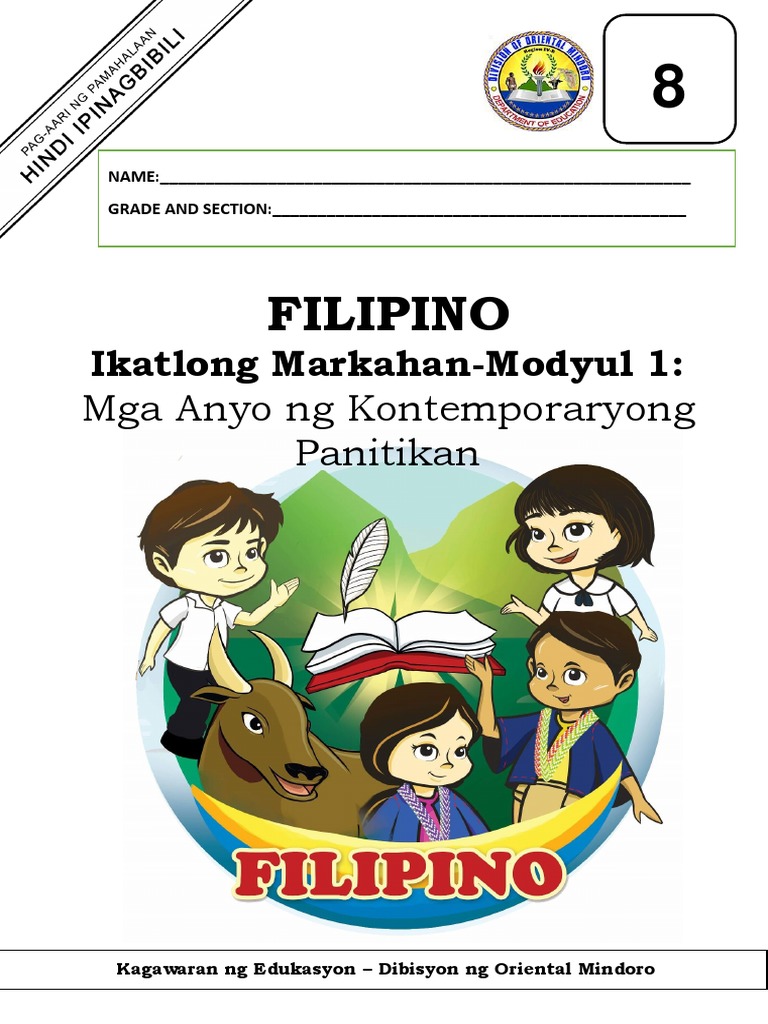 Filipino 8 Q3 Modyul 1 | PDF