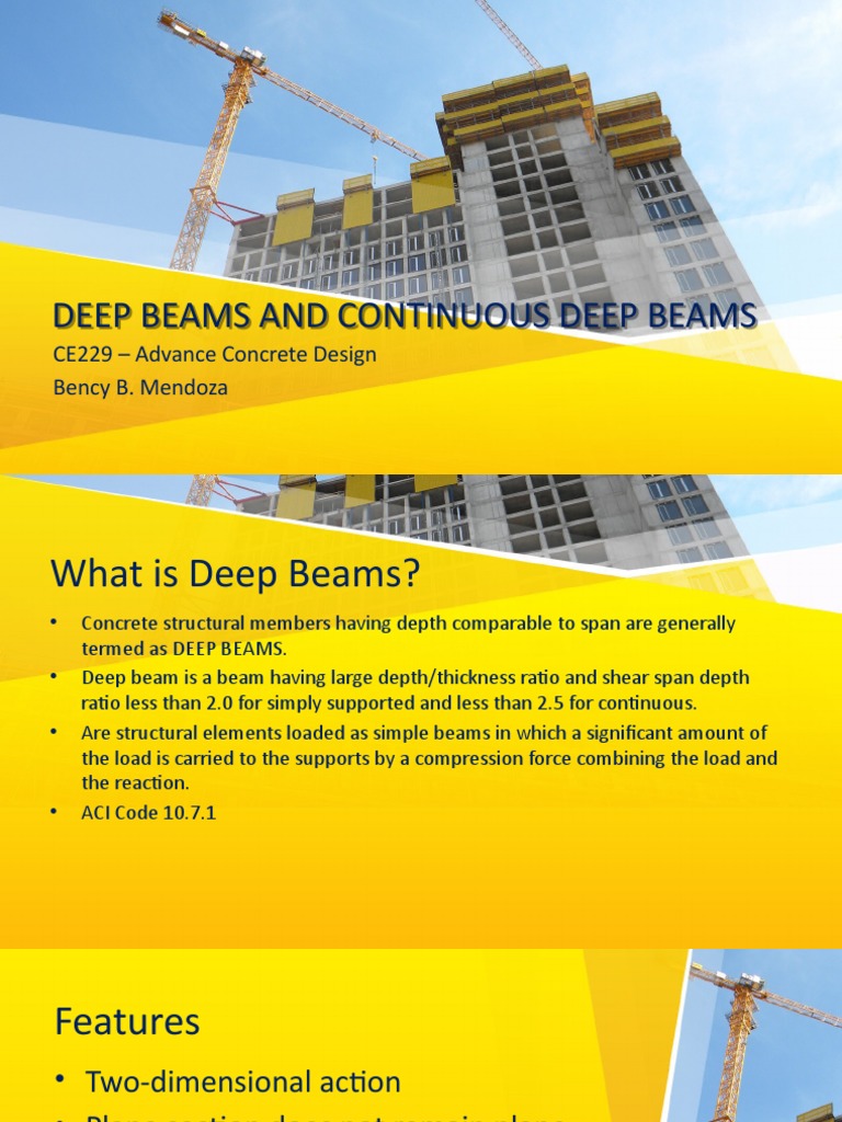 Deep Beam Design and Applications | PDF | Stress (Mechanics) | Beam ...
