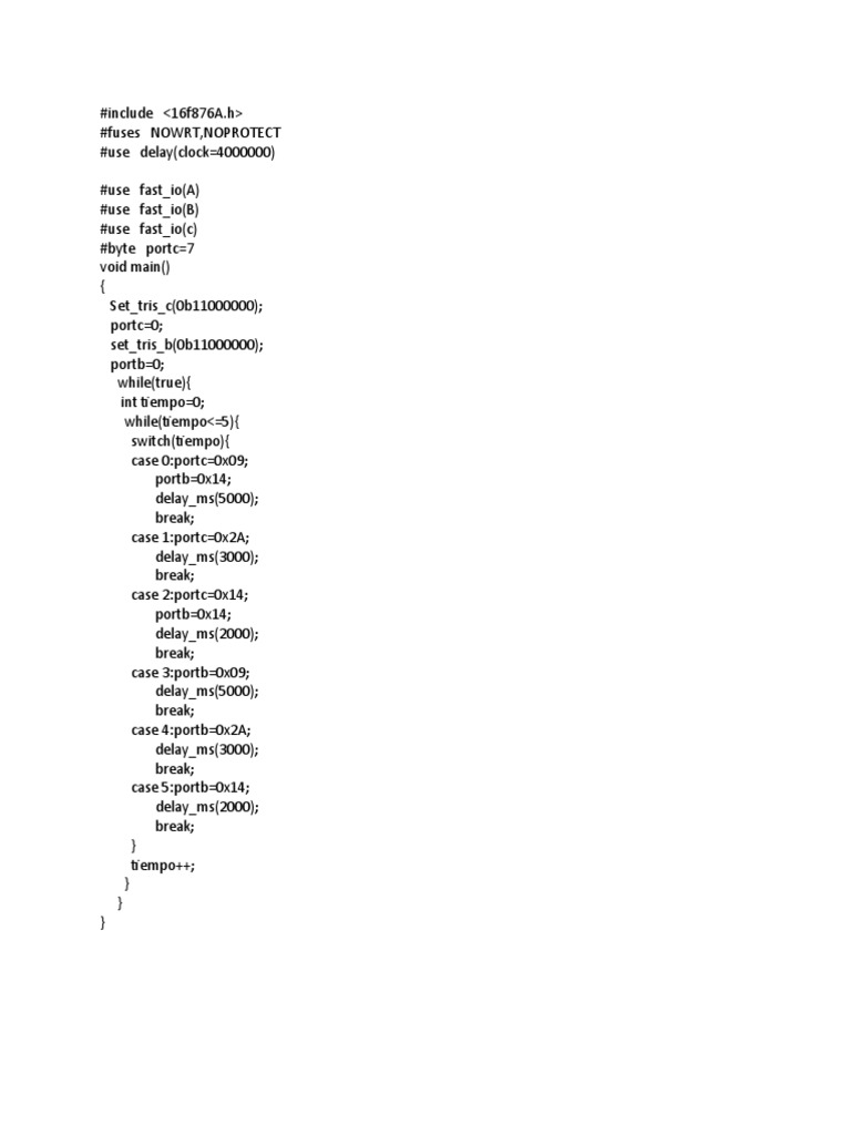 Codigo Semaforo Con Sonido | PDF | Computers | Technology & Engineering