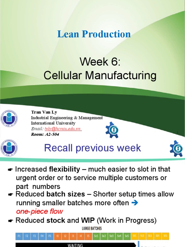 Lean Production: Week 6: Cellular Manufacturing | PDF | Business ...