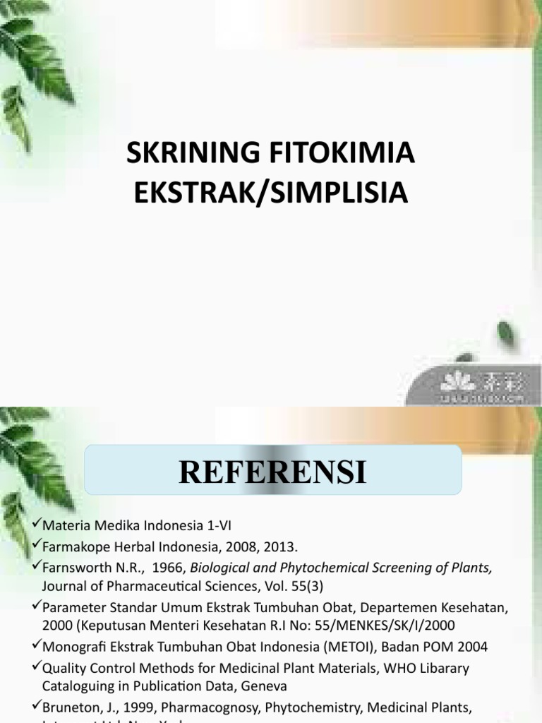 Skrining Fitokimia | PDF