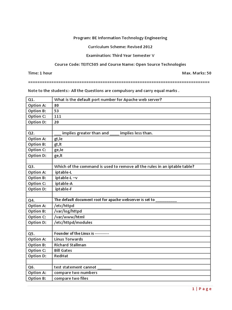 The Default Document Root For Apache Webserver Is Set To | PDF | Open ...