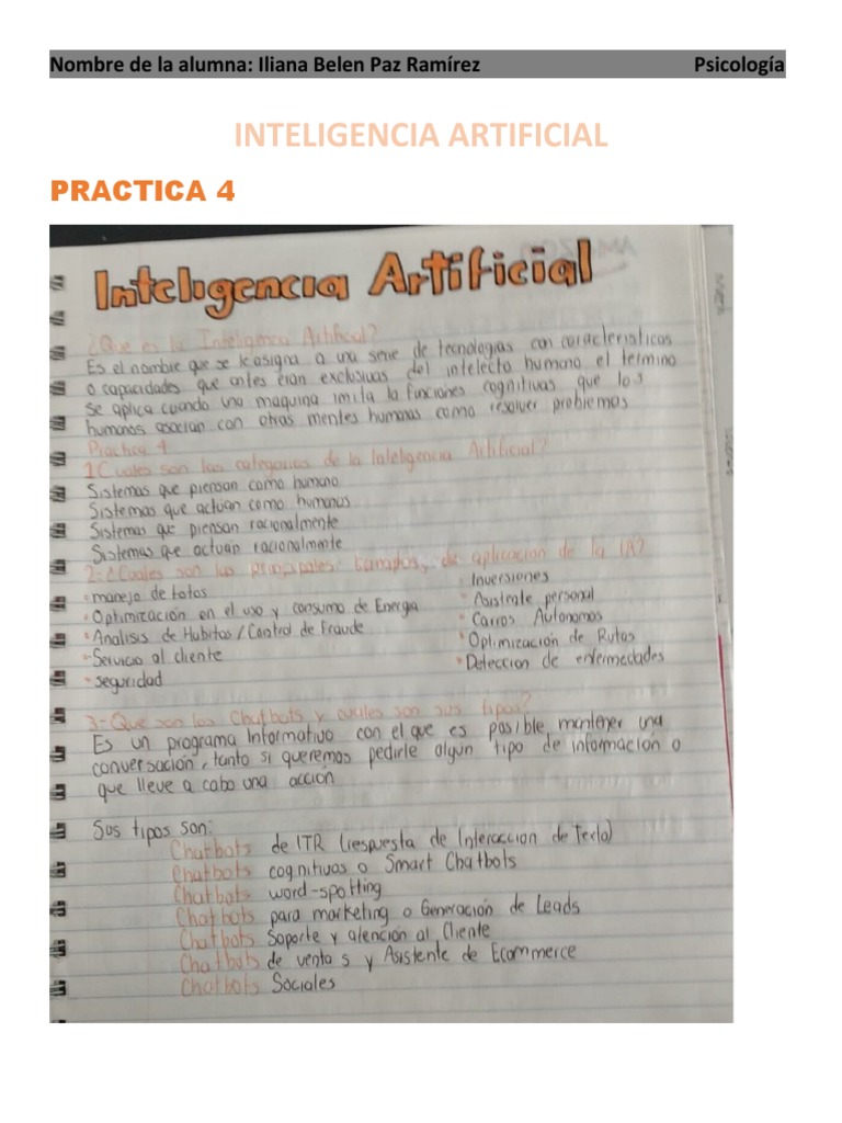 Inteligencia Artificial Practica 4 y Tarea 5 | PDF | Ciencia y matemáticas