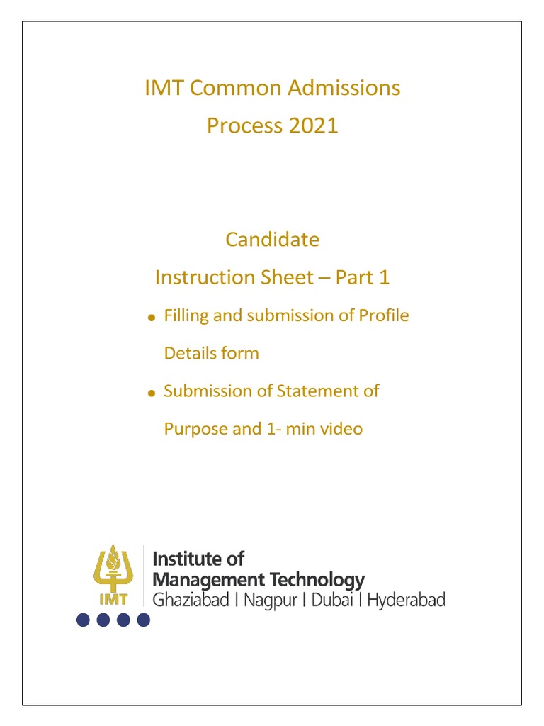Candidate Instruction Manual 1 | PDF | Video | Computing