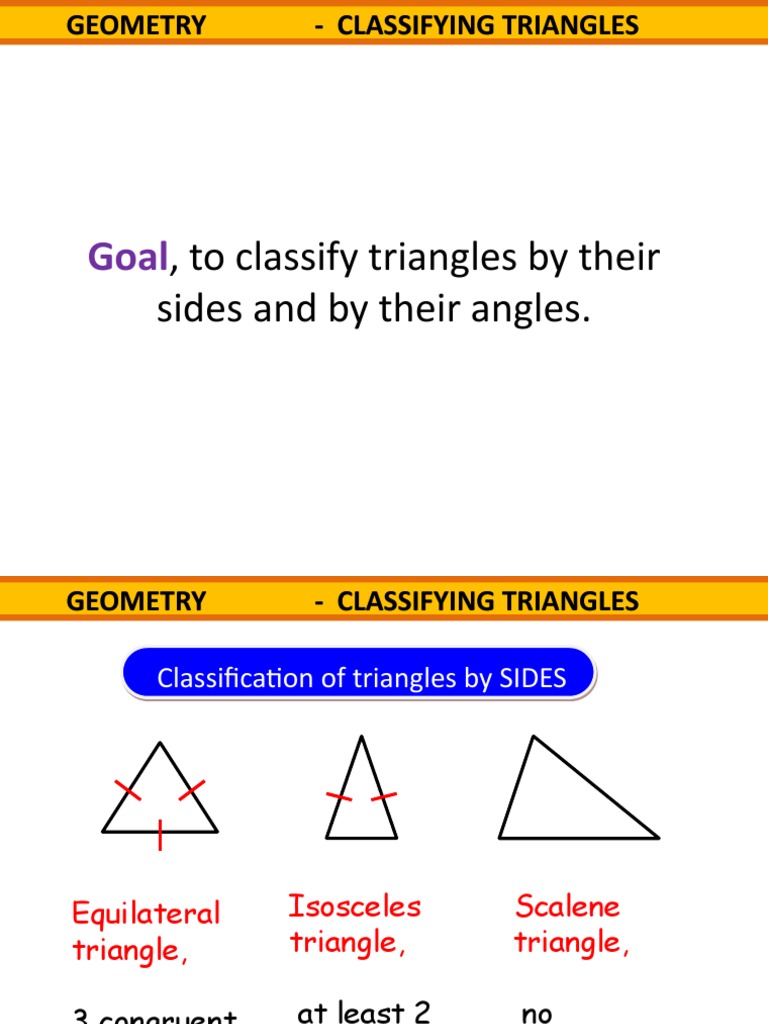 Classifying Triangles | PDF | Triangle | Elementary Geometry