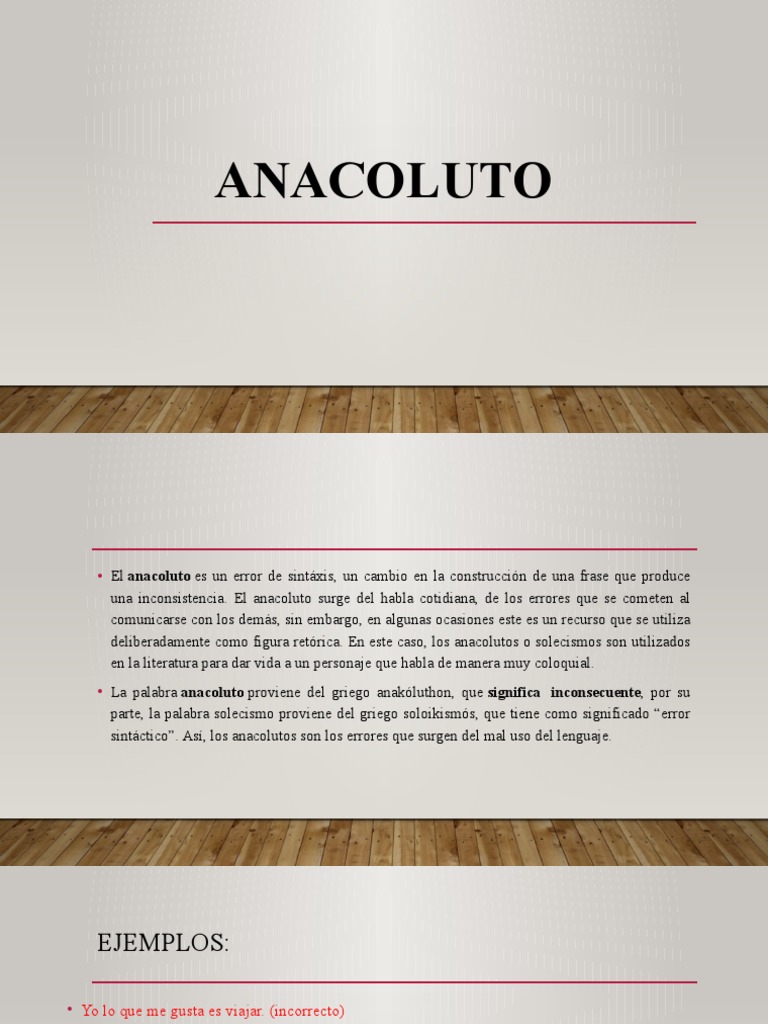 Definición y ejemplos de anacoluto | PDF | Metáfora | Semántica