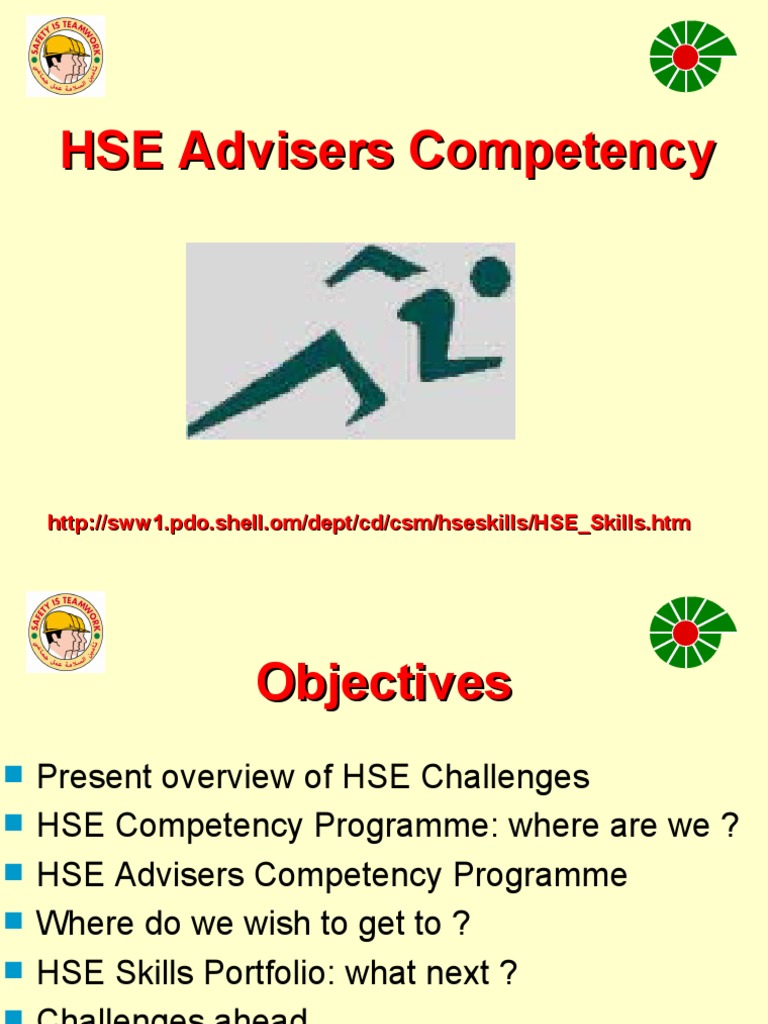 HSE Advisers Competency | PDF | Economies | Cognition