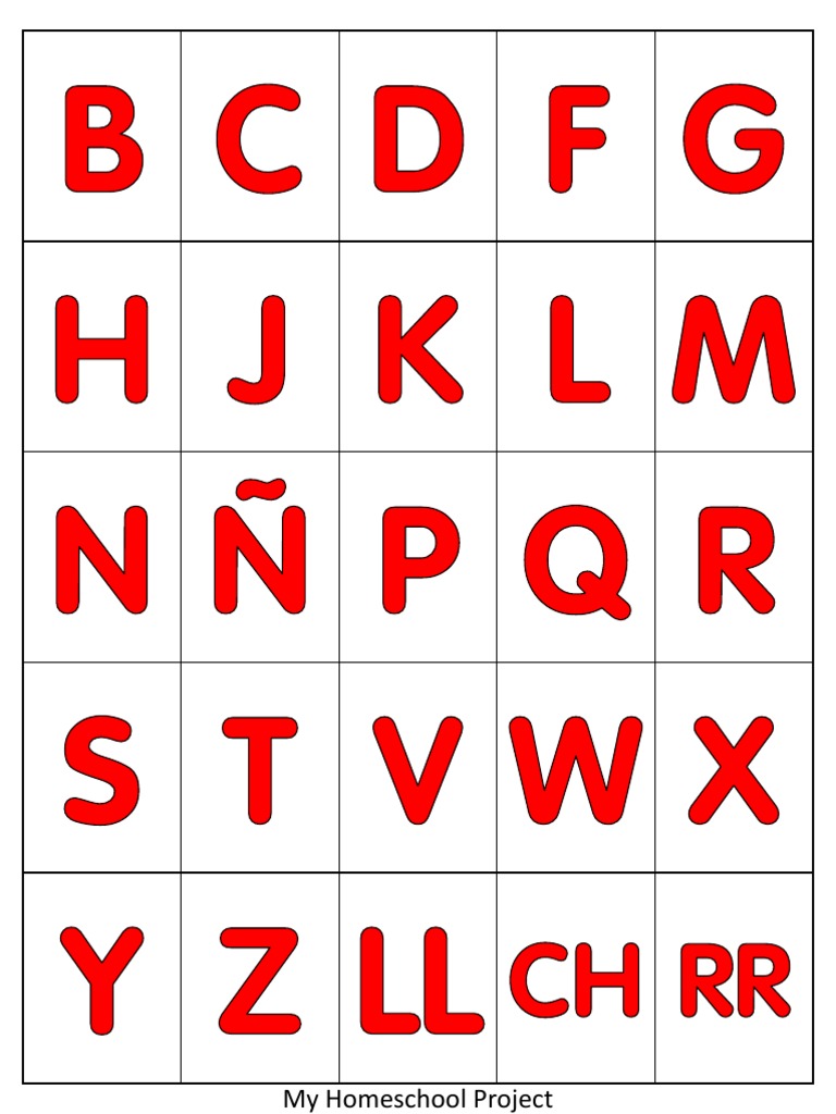 Alfabeto Móvil Letra de Molde y Cursiva - My Homeschool Project | PDF