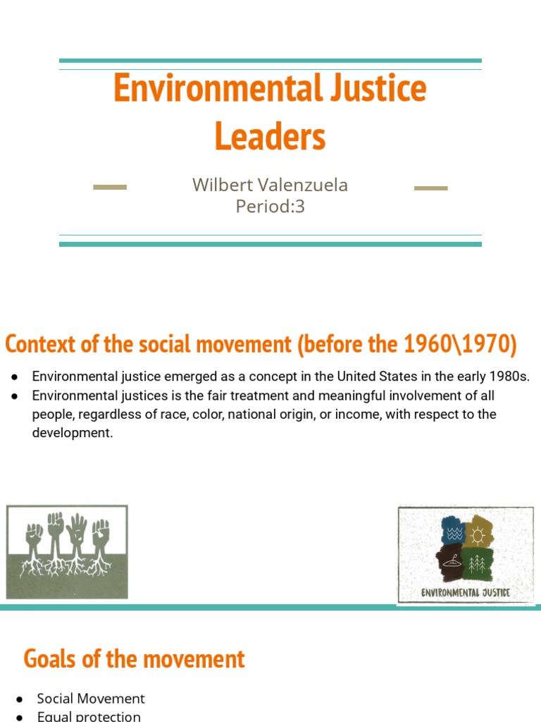 Environmental Justice Leaders | PDF | Environmental Movement | Justice